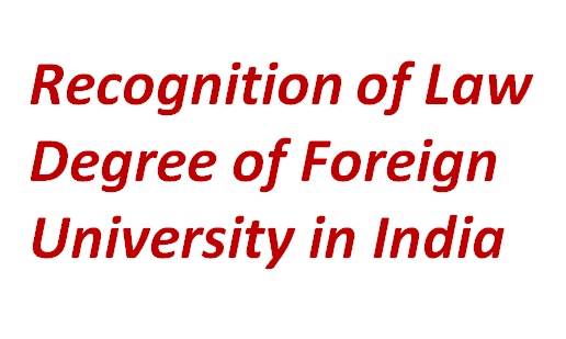 Law graduates from abroad. Enrollment as Advocates in India. Procedure ...