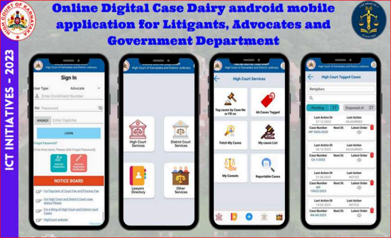 Online Digital Case Diary android mobile application for Litigants ...