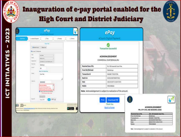 e-Pay portal enabled for the High Court and District Judiciary in ...