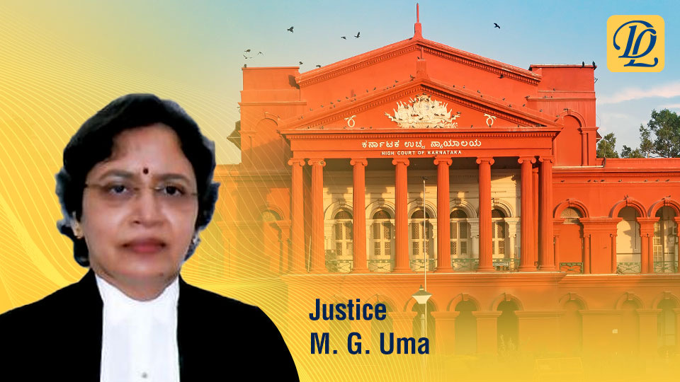 “Know Your Judge”. Mrs. Justice M.G. Uma. High Court of Karnataka ...